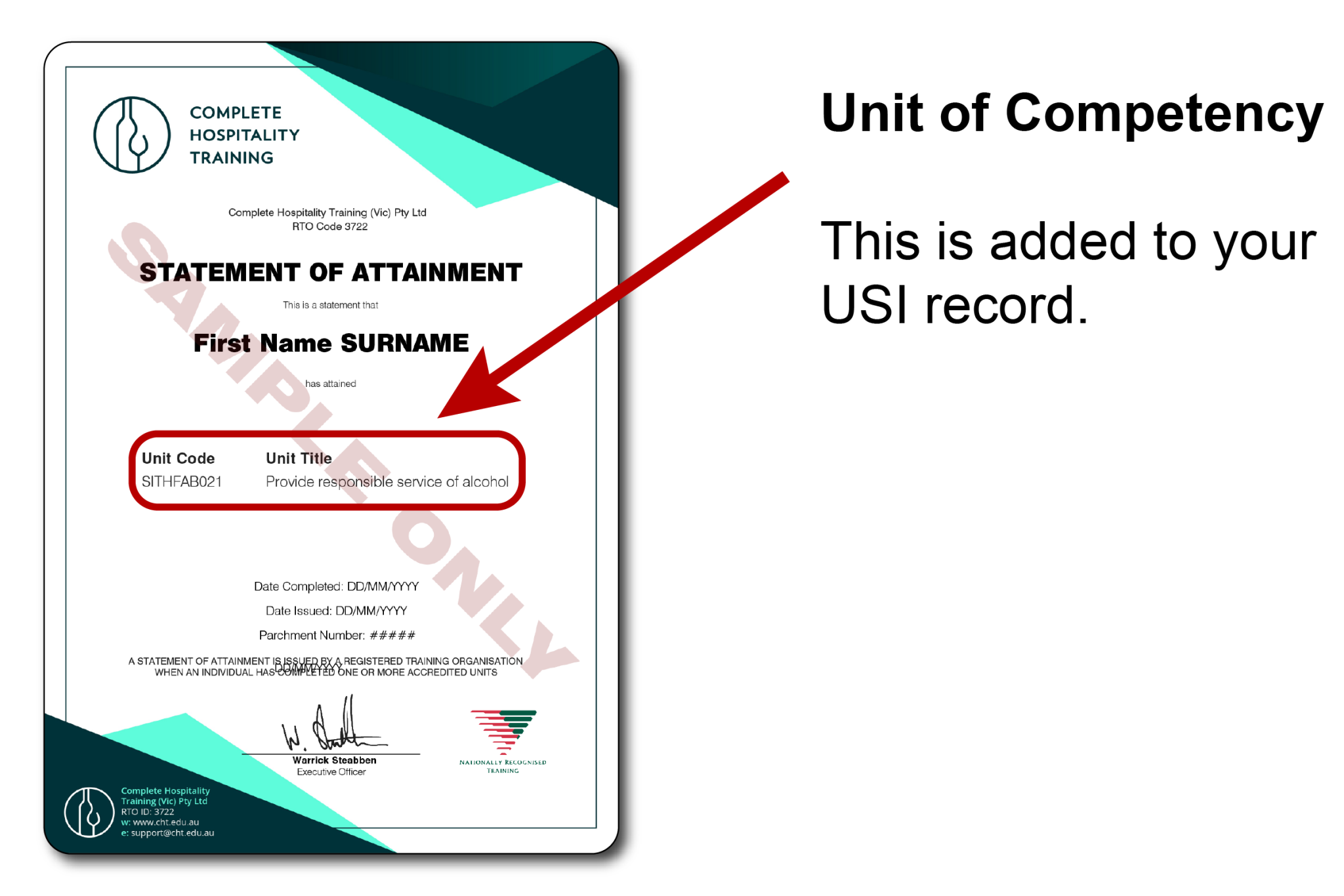 USI Guidance - Complete Hospitality Training